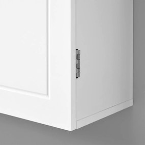Nástěnná koupelnová skříňka Vasagle Hefry bílá