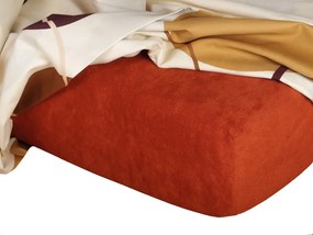Dadka Froté prostěradlo cihlová 60x120x10 cm