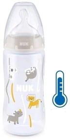 NUK kojenecká láhev FC+Temperature Control 300 ml BOX-Flow Control savička béžová