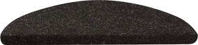 Samolepicí nášlapy na schody 15 ks 56x17x3 cm antracitové 136389