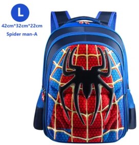 Školní batoh Spiderman - voděodolný ve 3 velikostech Varianta: A modrý L