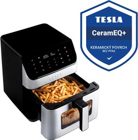 TESLA AirCook DualHeat QD65 XXL - multifunkční duální digitální horkovzdušná fritéza