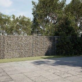 Gabionový koš s víkem 800 x 50 x 150 cm pozinkované železo 3295161