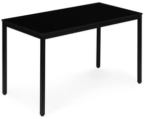 Kuchyňský stůl černý 120 x 60 cm - univerzální stůl pro 4-5 osob
