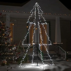 vidaXL Vánoční stromek kužel 300 LED diod dovnitř i ven 120 x 220 cm [328589] Barva: Studená bílá