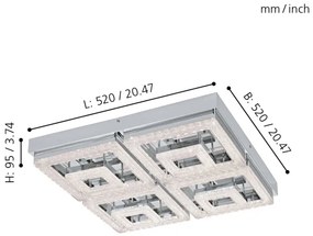 Eglo 95661 - LED Stropní svítidlo FRADELO LED/48W/230V
