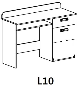 Dětský psací stůl Lorento L10