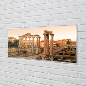 akrylový obraz Řím Roman Forum svítání 120x60 cm