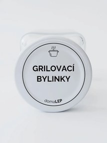 Samolepka na kořenky GRILOVACÍ BYLINKY průhledná 5 cm tučné písmo