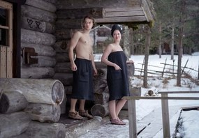 Rento kilt do sauny pánský 70x145cm hnědý