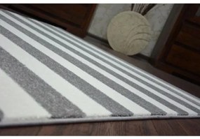 koberec SKETCH F758 Pásy šedá/bílá velikost 140x190 cm | krásné koberce cz