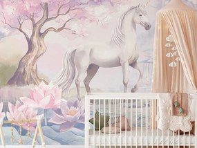 Velkoplošná tapeta mural JEDNOROŽEC do dětského pokoje