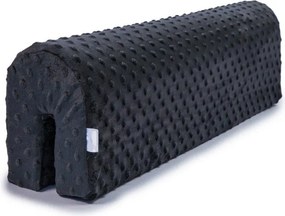 Chránič na dětskou postel MINKY 70 cm - černý