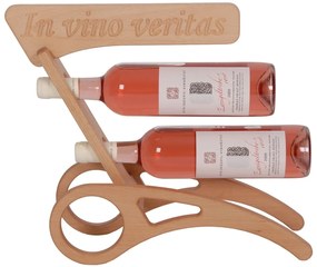 Stojan na víno 625 - Dřevěný stojan na 2 lahve vína