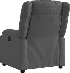 Elektrické polohovací křeslo tmavě šedé textil 3205179