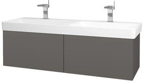 Dřevojas Koupelnová skříň VARIANTE SZZ2 130 Varianta: N03 Graphite / N03 Graphite