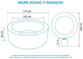 Marimex | Vířivý bazén MSPA Mono F-MO062W | 11400276