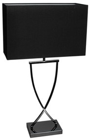 By Rydéns Omega stolní lampa chrom/černá výška 69 cm