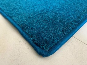 Kusový koberec Eton Lux tyrkysový (Varianta: Eton Lux kytka 120 cm)