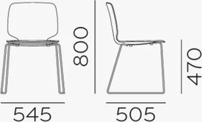 PEDRALI - Židle BABILA SOFT 2741 - DS