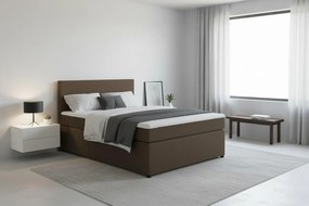 XXXLutz POSTEL BOXSPRING, 140/200 cm, hnědá MID.YOU - Jednolůžkové postele - 000044002908