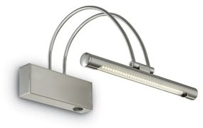 LED Nástěnné svítidlo Ideal Lux Bow AP36 nickel 005379 stříbrné 26cm