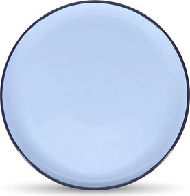 Modrý talíř z kameniny ø 26 cm Duo – ONA
