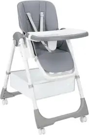 KikkaBoo Židlička Spicy+ Grey / od 6 měsíců do 3 let