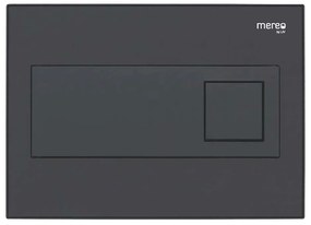 Mereo Star ovládací tlačítko 242x174x16 mm pro dvojité splachování plexi černá / černá MM31