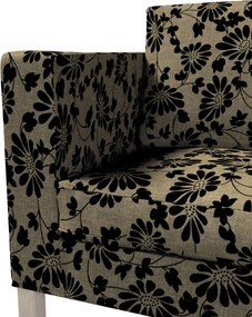 Potah na pohovku IKEA  Karlanda rozkládací, krátký barva béžová látka pletený vzor, vzorované
