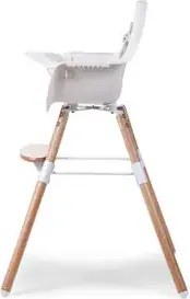 Childhome Evolu 2 Natural - White / Židlička 2v1 / od 6 měsíců do 6 le