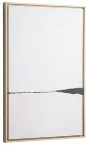 OnaDnes -20% Bílo růžový abstraktní obraz Kave Home Wrigley 90 x 60 cm