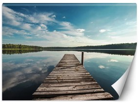 Fototapeta, Lávka Jezero Les - 254x184 cm