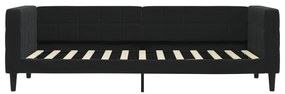 Válenda s matrací černá 80 x 200 cm samet,  3196664