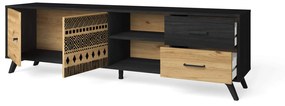 Tv stolek rica 180 x 53 cm přírodní MUZZA