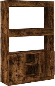 Skříň highboard kouřový dub 92 x 33 x 140 cm kompozitní dřevo 3309613