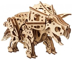 Ugears 3D dřevěné mechanické puzzle Triceratops