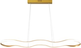 Toolight Toolight, stropní svítidlo 120cm, 24W, 3000K, LHJ027-CP, zlatá lesklá, OSW-50012