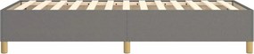 Rám postele s boxspringem tmavě šedá 80 x 200 cm textil 3120914