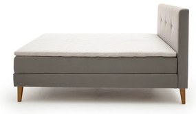 Světle šedá boxspring postel 160x200 cm Stockholm – Meise Möbel