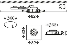 Briloner 7210-036 - SADA 3x LED Podhledové svítidlo ATTACH LED/5W/230V IP23 bílá