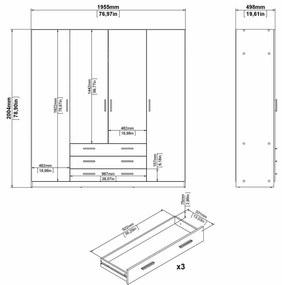 Tvilum Šatní skříň Spike 086 jackson hickory