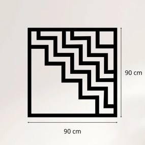 Dřevěná geometrická dekorace čtverec | SENTOP PR0397-A