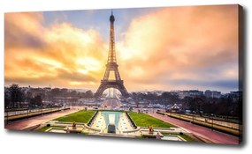 Wallmuralia Foto obraz na plátně do obýváku Eiffelova věž Paříž 100x50