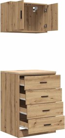 Garážové skříně 2 ks dub artisan kompozitní dřevo 3328340