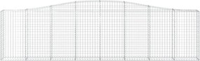 Klenuté gabionové koše 5 ks 400x30x100/120cm pozinkované železo 3145829