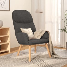 Relaxační křeslo tmavě šedé textil 340991