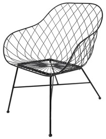 Černá kovová jídelní židle / křeslo Ammy - 66*64*80 cm