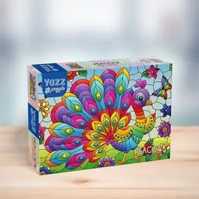 YAZZ Puzzle Páv / 1000 dílků / 68 x 48 cm