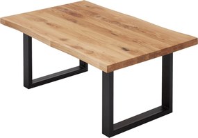 XXXLutz KONFERENČNÍ STOLEK, černá, barvy dubu, dřevo, kov, 110/70/45 cm Linea Natura - Konferenční stolky - 002668001201
